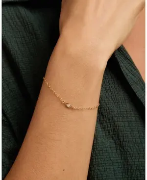 SET & STONES Marquise Birthstone Bracelet - August