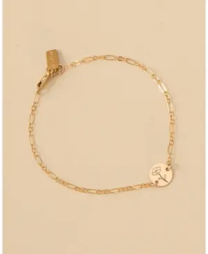 SET & STONES Lily Birth Flower Bracelet - June