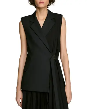 Sandro Eleonore Tailored Wrap Maxi Dress