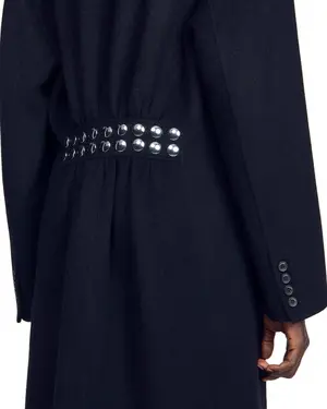 Sandro Reed Double Faced Wool Coat