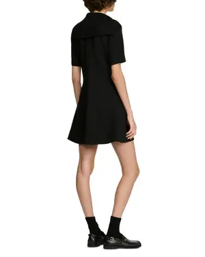Sandro Sabrina Sailor Collar Mini Dress