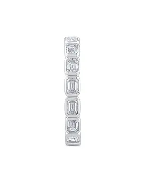 Bloomingdale'S Diamond Emerald Cut Bezel Set Eternity Ring In 14k 1.5 Tcw
