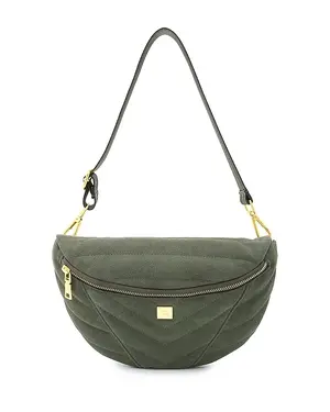 THINK ROYLN Little Runway Medium Suede Crossbody