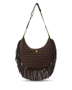 THINK ROYLN Songbird Fringed Suede Shoulder Bag