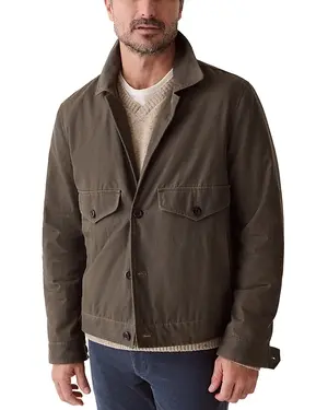 Marine Layer The Sawyer Waxed Cotton Trucker Jacket