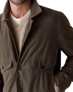 Marine Layer The Sawyer Waxed Cotton Trucker Jacket