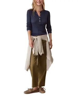 Marine Layer Lexi Pointelle Henley Top