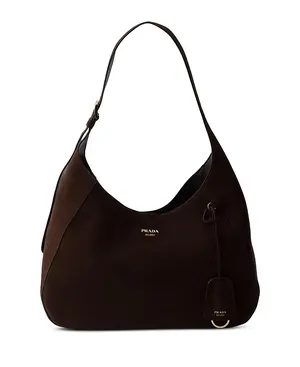 Prada Boogie Large Suede Bag