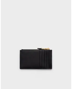 Prada Leather Card Holder - Black