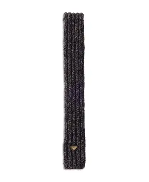 Prada Wool And Mouline Cashmere Scarf