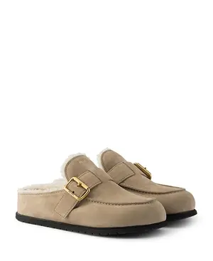 Prada Textured Mules Clogs For Women