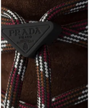 Prada Suede Mules - Dark Brown