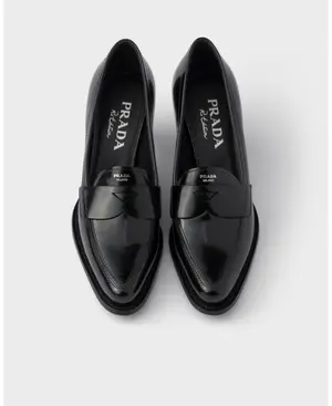 Prada Brushed Leather Loafers