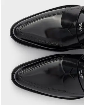 Prada Brushed Leather Loafers