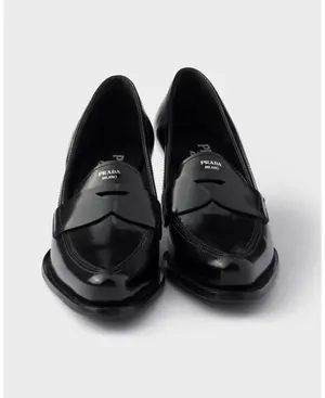 Prada Brushed Leather Loafers