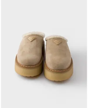 Prada Suede Slippers