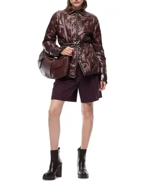 Pinko Dipladenia Belted Puffer Coat