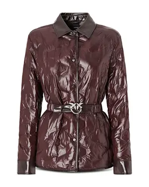 Pinko Dipladenia Belted Puffer Coat