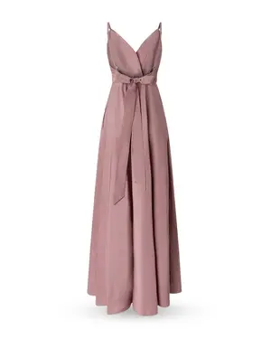 Pinko Cherokee High Slit Sleeveless Gown - Dusky Mauve