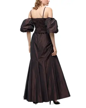Pinko Pick-up Gonna Taffeta Skirt