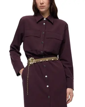 Pinko Arum Long Sleeve Shirtdress