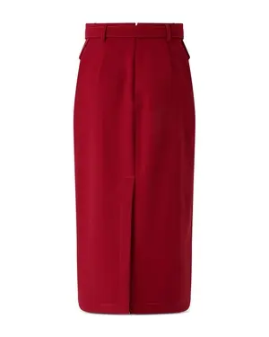 Pinko Gazania Belted Crepe Skirt