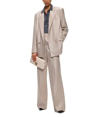 Pinko Cayman Metallic Double Breasted Blazer
