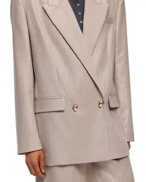 Pinko Cayman Metallic Double Breasted Blazer