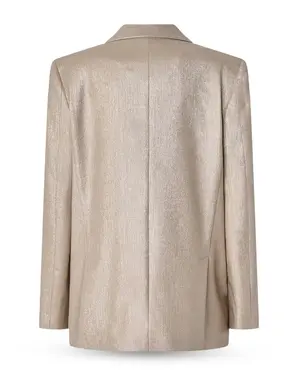 Pinko Cayman Metallic Double Breasted Blazer