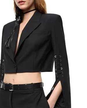 Pinko Corvette Spencer Cropped Blazer