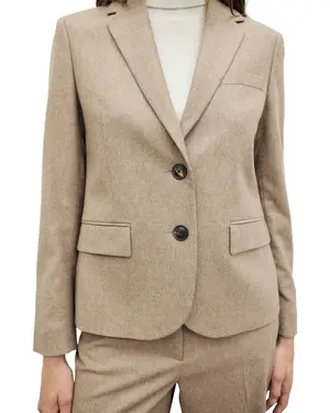 Gerard Darel Jyli Notch Lapel Straight Fit Blazer