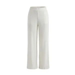 MONLICIA Neutrals Elvara Fluid Viscose Pants Ecru - Beige