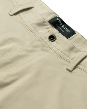 Rodd & Gunn Thomas Road Cotton Blend Brushed Chino Pants - Stone