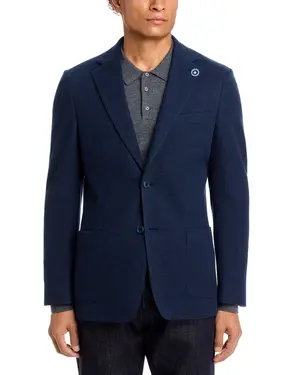 Hart Schaffner Marx New York Fit Wool & Cotton Jersey Soft Jacket - Navy
