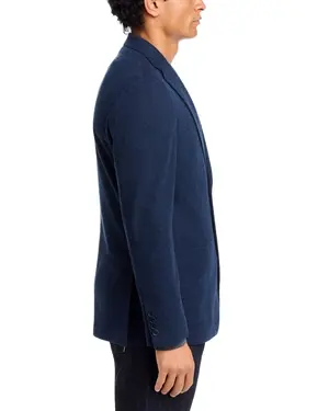 Hart Schaffner Marx New York Fit Wool & Cotton Jersey Soft Jacket - Navy