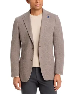 Hart Schaffner Marx New York Fit Wool & Cotton Jersey Soft Jacket - Tan