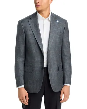 Hart Schaffner Marx New York Fit Plaid Sport Coat - Grey