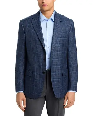 Hart Schaffner Marx New York Fit Plaid Wool Sport Coat