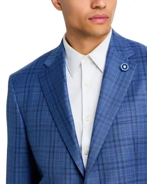 Hart Schaffner Marx New York Fit Graph Plaid Wool Sport Coat