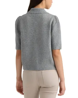 NVLT Embroidered Short Sleeve Sweater