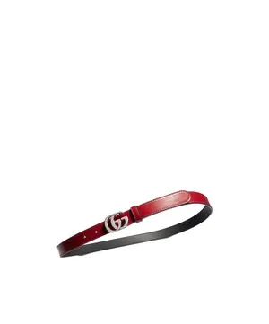 Gucci Thin Belt With Double G Buckle