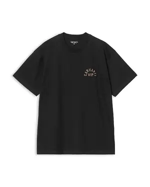 Carhartt Work In Progress Arch Logo Cotton Logo Crewneck T-shirt