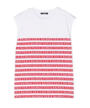 Balmain Logo-print Sleeveless T-shirt