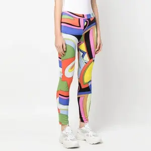 Moschino Abstract Printed Leggings