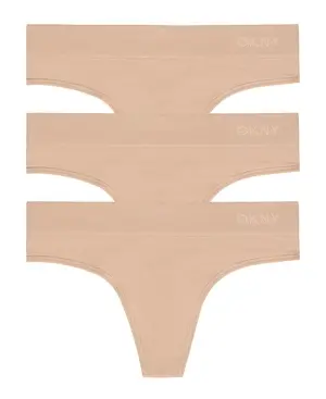 Dkny Seamless Litewear Thong 3pk - Glow