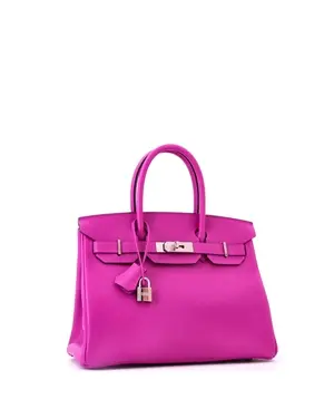 Hermès Birkin 30 Handbag Pink Epsom With Palladium Hardware