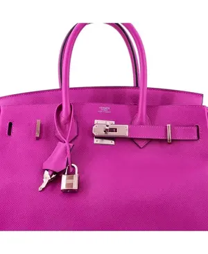 Hermès Birkin 30 Handbag Pink Epsom With Palladium Hardware