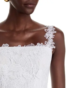 Carolina Herrera Guipure Lace Fit And Flare Midi Dress