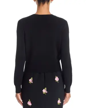 Carolina Herrera Silk & Cotton Embellished Cardigan