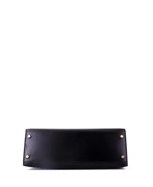 Hermès Kelly 32 Box Calf & Gold Tone Hardware Handbag